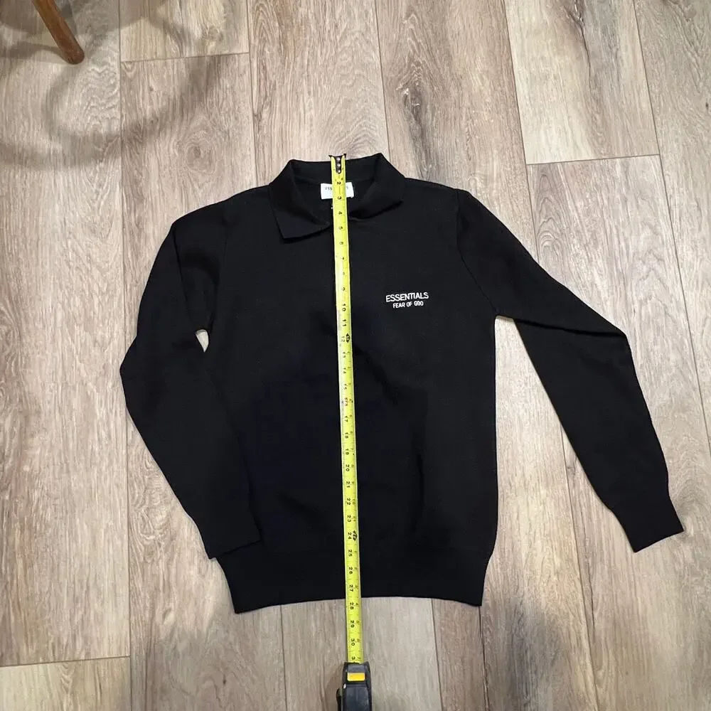 Fear of God | Shirts | Fear Of God Essential Mens Long Sleeves Polo ...